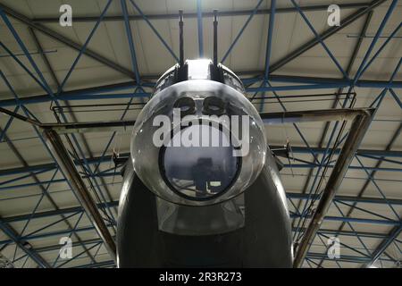 WWII bomber Avro Lancaster R5868 at the RAF Museum, Hendon Stock Photo ...