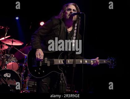 Kip Winger, frontman of Winger in concert live at Birmingham O2 Academy ...