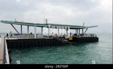 The new ferry pier in Pak Kok village, Lamma Island, Hong Kong Stock ...