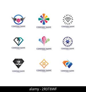 Diamond logo template vector icon illustration design Stock Vector ...