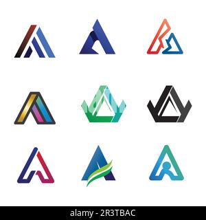 A Letter Template vector icon illustration design Stock Vector Image ...