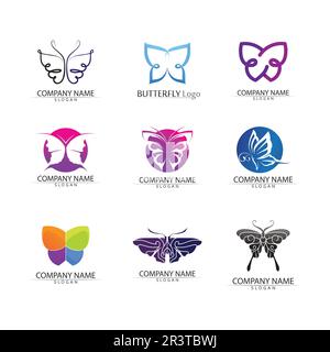 Beauty Butterfly Vector icon design Stock Vector Image & Art - Alamy