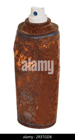 Rusty spray can Stock Photo - Alamy