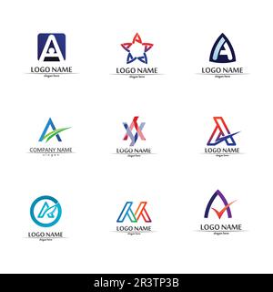 A Letter Template vector icon illustration design Stock Vector Image ...