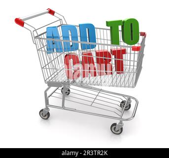 Add to cart on blue computer Keyboard Key Stock Photo - Alamy