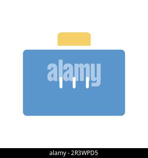 Flat briefcase icon symbol vector Illustration Stock Vector Image & Art ...