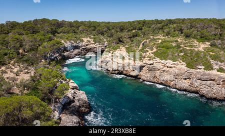 Cala Beltran, Llucmajor, Mallorca, Balearic Islands, Spain Stock Photo ...