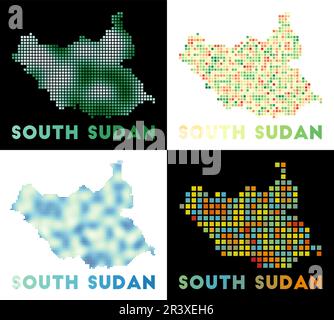 Map of South Sudan, filled in gray Stock Vector Image & Art - Alamy