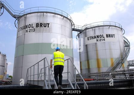 Biofuel, bioethanol, plant of Arcis-sur-Aube (north-eastern France ...