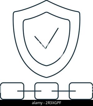 Dependability icon. Monochrome simple sign from core values collection ...