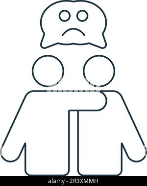 Empathy icon. Monochrome simple sign from core values collection. Empathy icon for logo ...