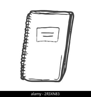 Vector sketch of notepad. Hand draw illustration Stock Vector Image ...