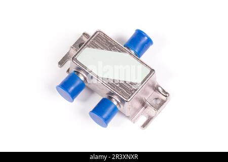 2-way splitter for distributing the signal to two loads, isolated Stock ...