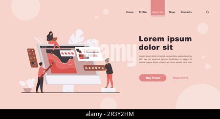 Digital designers team drawing with pen Stock Vector Image & Art - Alamy