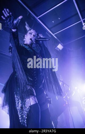 Noora Louhimo of Battle Beast performing live on 9 November 2025 Stock ...