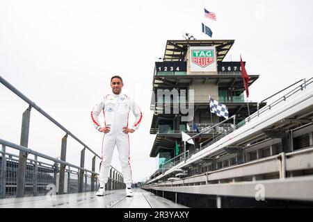 BENJAMIN PEDERSEN (R) (55) of Copenhagen, Denmarkposes for a portrait ...