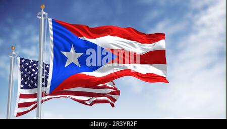3D Illustration of a waving Puerto Rico City flag of Moca Stock Photo ...