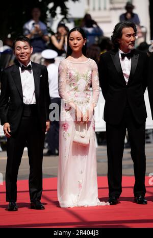 THE DAYS, from left: Koji Yakusho, Takuma Otoo, Kaoru Kobayashi ...
