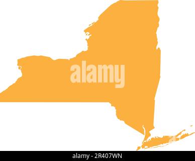 ORANGE CMYK color map of NEW HAMPSHIRE, USA Stock Vector Image & Art ...