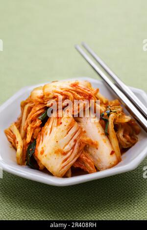 Baechu Kocchori (instant napa cabbage kimchi ), Korean food Stock Photo ...