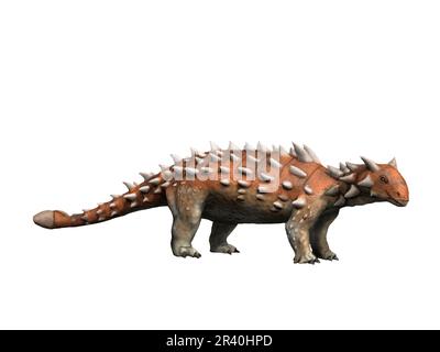 Scolosaurus dinosaur, side view on white background Stock Photo - Alamy