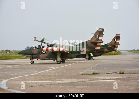 Hellenic Air Force T-2C at Kalamata Air Base, Greece Stock Photo - Alamy