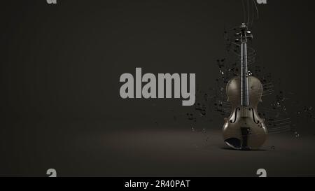 Violin Sheet Music Stock Photo - Alamy