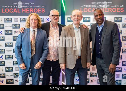 (from left to right) Tony Woodcock, Garry Birtles, Ian Bowyer, Viv ...
