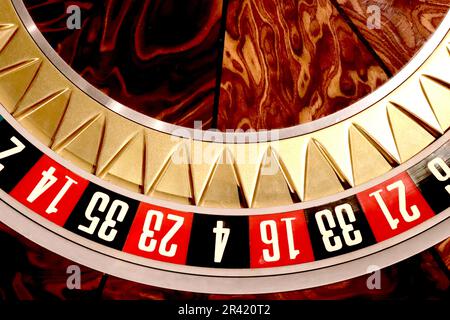 A TCS John Huxley American style Saturn Roulette wheel with 38 pockets ...