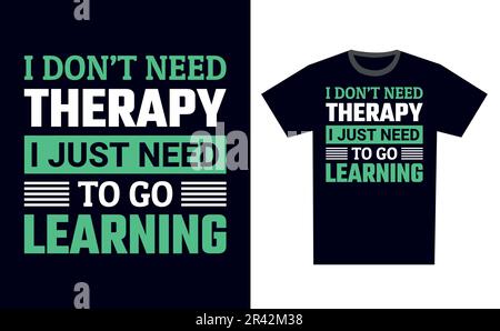 Learning T Shirt Design Template Vector Stock Vector Image & Art - Alamy