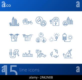 Eco energy types icons Stock Vector Image & Art - Alamy