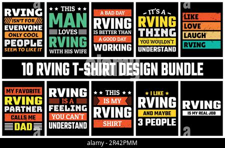 Rving T Shirt Design Set Vector Stock Vector Image & Art - Alamy