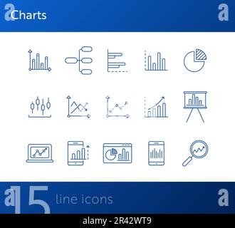 Statistical Analysis Line 5 Icon Pack Including analysis. graph. business solution. chart ...