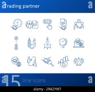 Trading partner icons Stock Vector Image & Art - Alamy