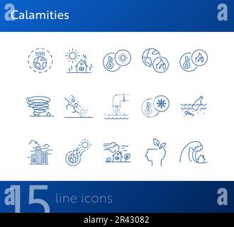 Calamities line icons Stock Vector Image & Art - Alamy