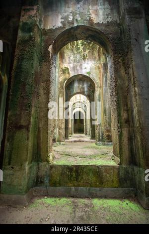 Interior of Piscina Mirabilis, or water cathedral, the most monumental ...