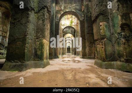 Interior of Piscina Mirabilis, or water cathedral, the most monumental ...