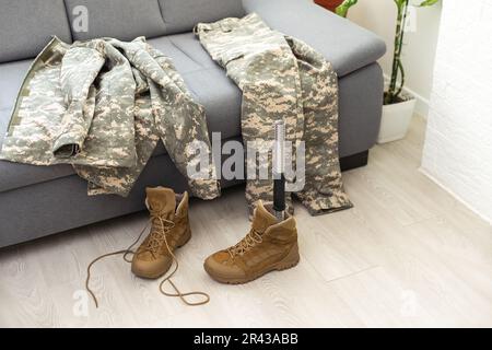 soldier after leg amputation is rehabilitated and recovers thanks to ...