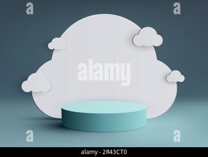 Abstract Blue Minimal Style Cloud Computing, Networks ...