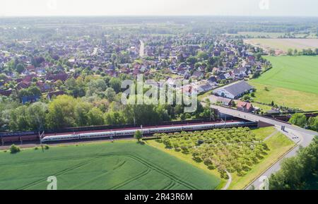 Memorial to the ICE accident of June 3, 1998, at Eschede, Lower Saxony ...