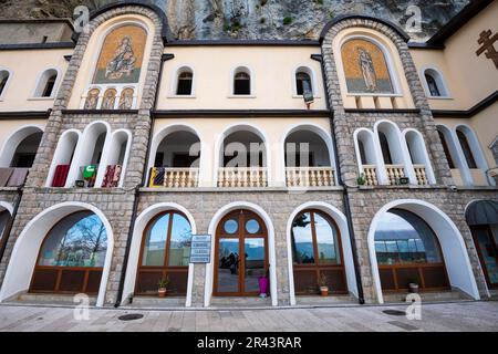 Serbian Orthodox Monastery Ostrog, lower building, Danilovgrad Province ...