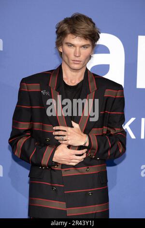 Jordan Barret attends the amfAR Cannes Gala 2023 at Hotel du Cap-Eden ...