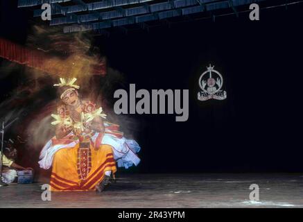 Ottan Thullal, recite and dance art of kerala, india, Asia Stock Photo ...