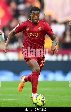 Georginio Wijnaldum (AS Roma) during the Italian Football Championship ...