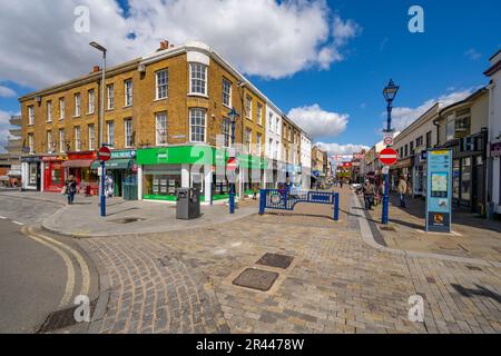 Windmill St Gravesend with banners for coronation in Gravesend Kent ...