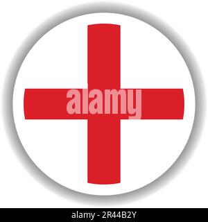 England Flag. Isolated Wave Flag of England Country. Vector ...