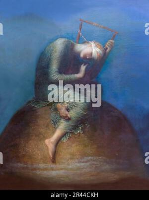 Hope, symbolist painting by George Frederic Watts, 1886 Stock Photo - Alamy