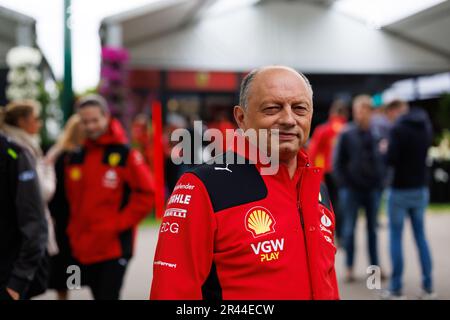 Frederic Vasseur, Team Principal of the Scuderia Ferrari, during the ...