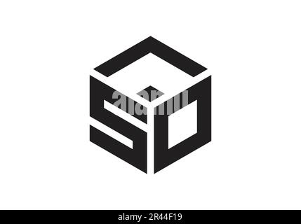 SOL Initial Monogram Letter sol Logo Design Vector Template l s o Cube ...