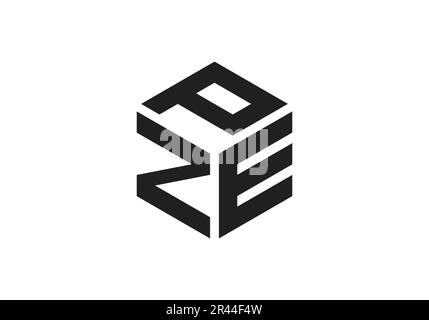 ZEP Initial Monogram Letter PEZ Logo Design Vector Template z e p Cube ...